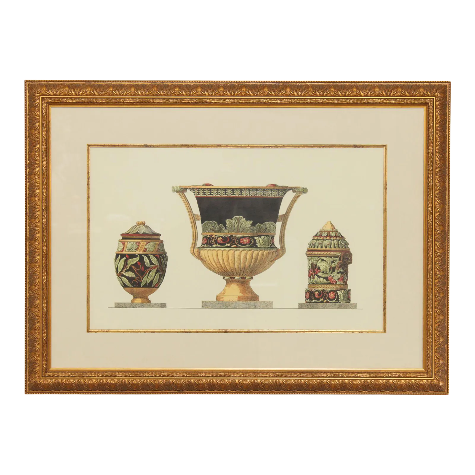 Early 21st Century Italian Neoclassical Style Urn Giclee Art Print ...