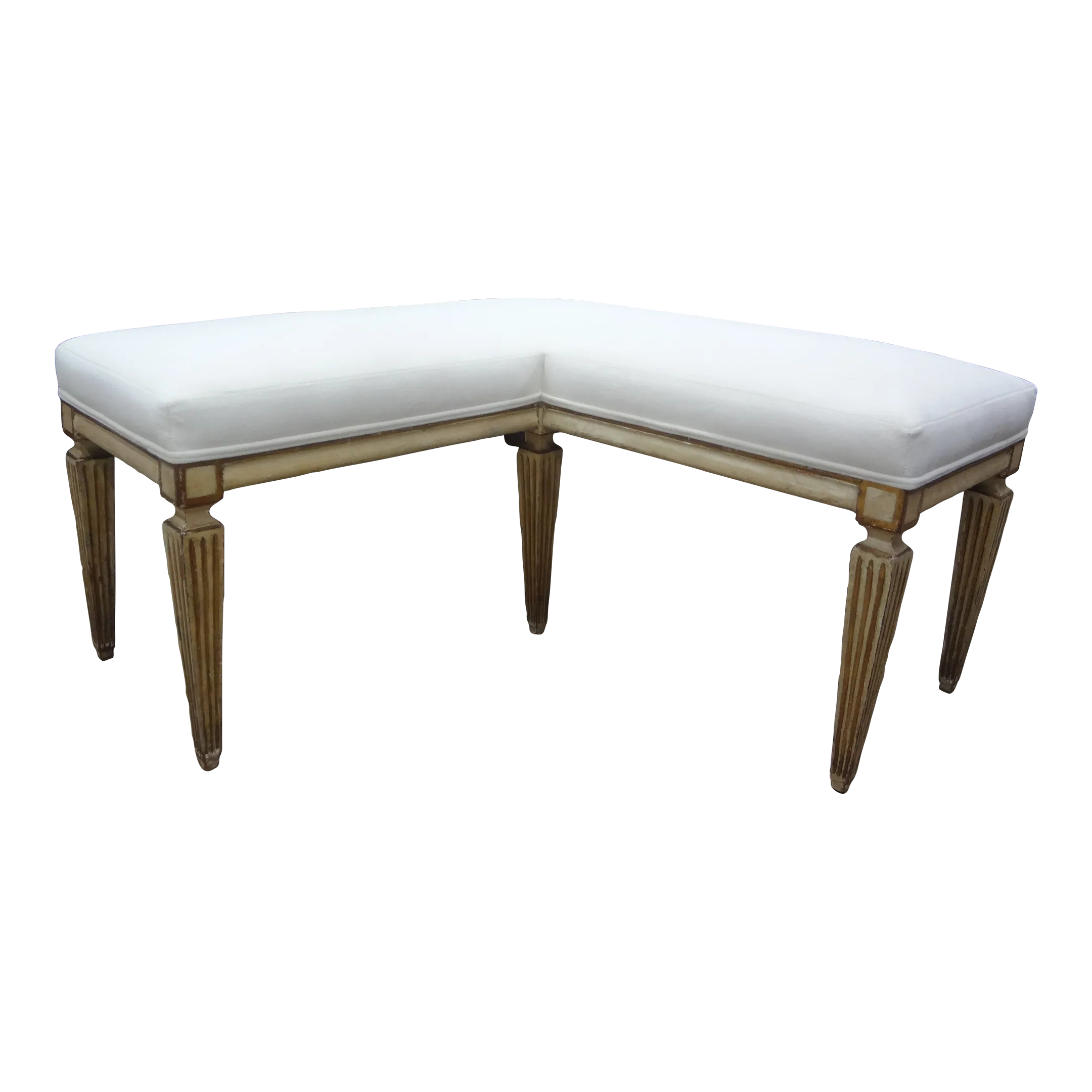 Late 18th-Early 19th Century French Louis XVI Corner Bench | Chairish