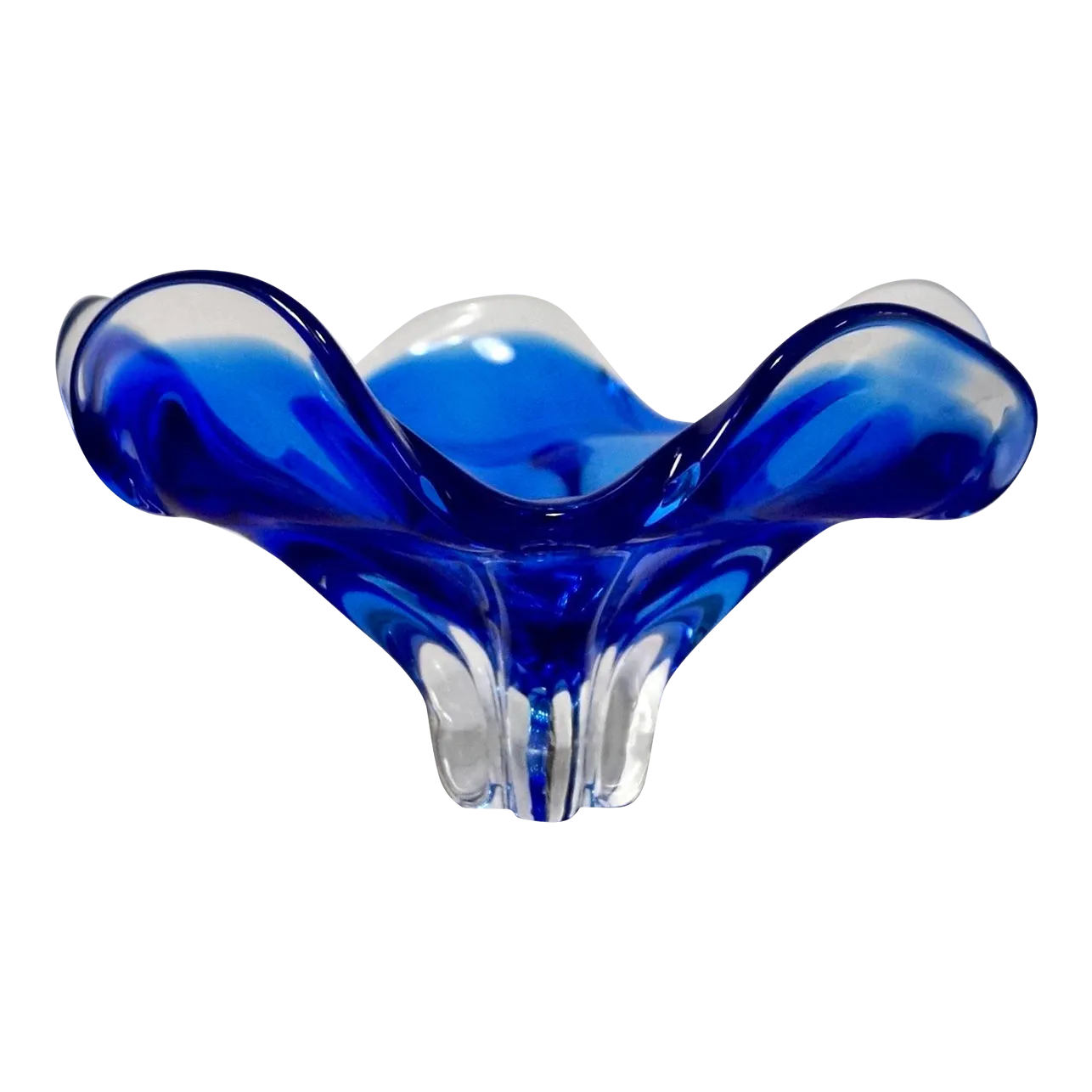 1960’s Mid-Century Modern Hand Blown Glass Decorative Bowl | Chairish