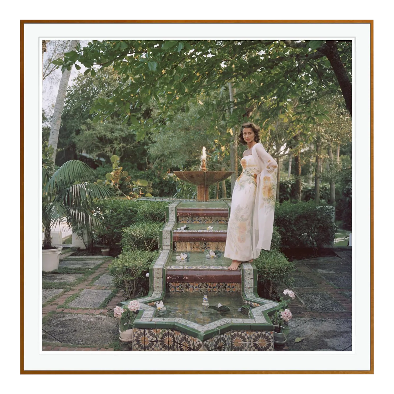 Alice Wesselhoeft Saltonstall 1958 by Slim Aarons Framed C-Print | Chairish