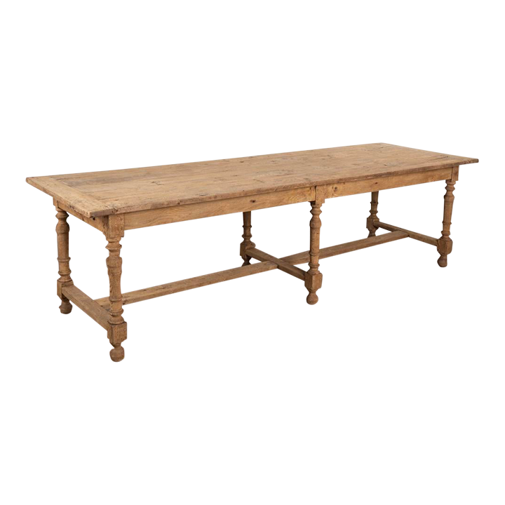 Oak Trestle Table 96 Long