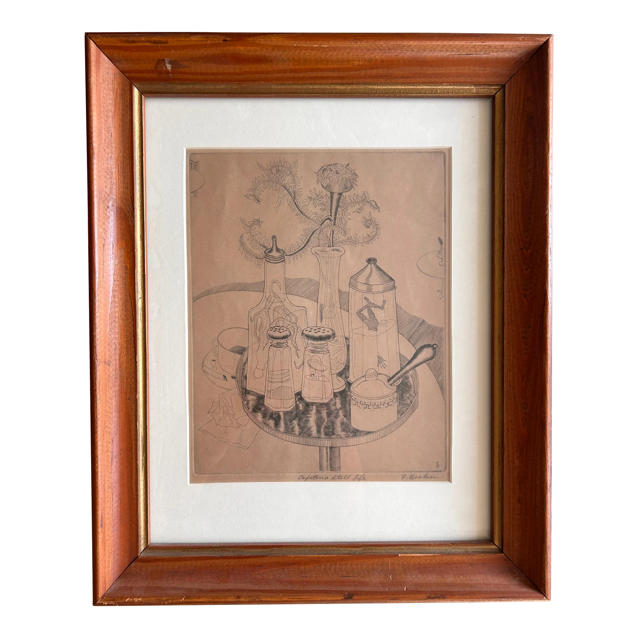 Fred Becker Wpa Art Project Original Signed Etching | Chairish