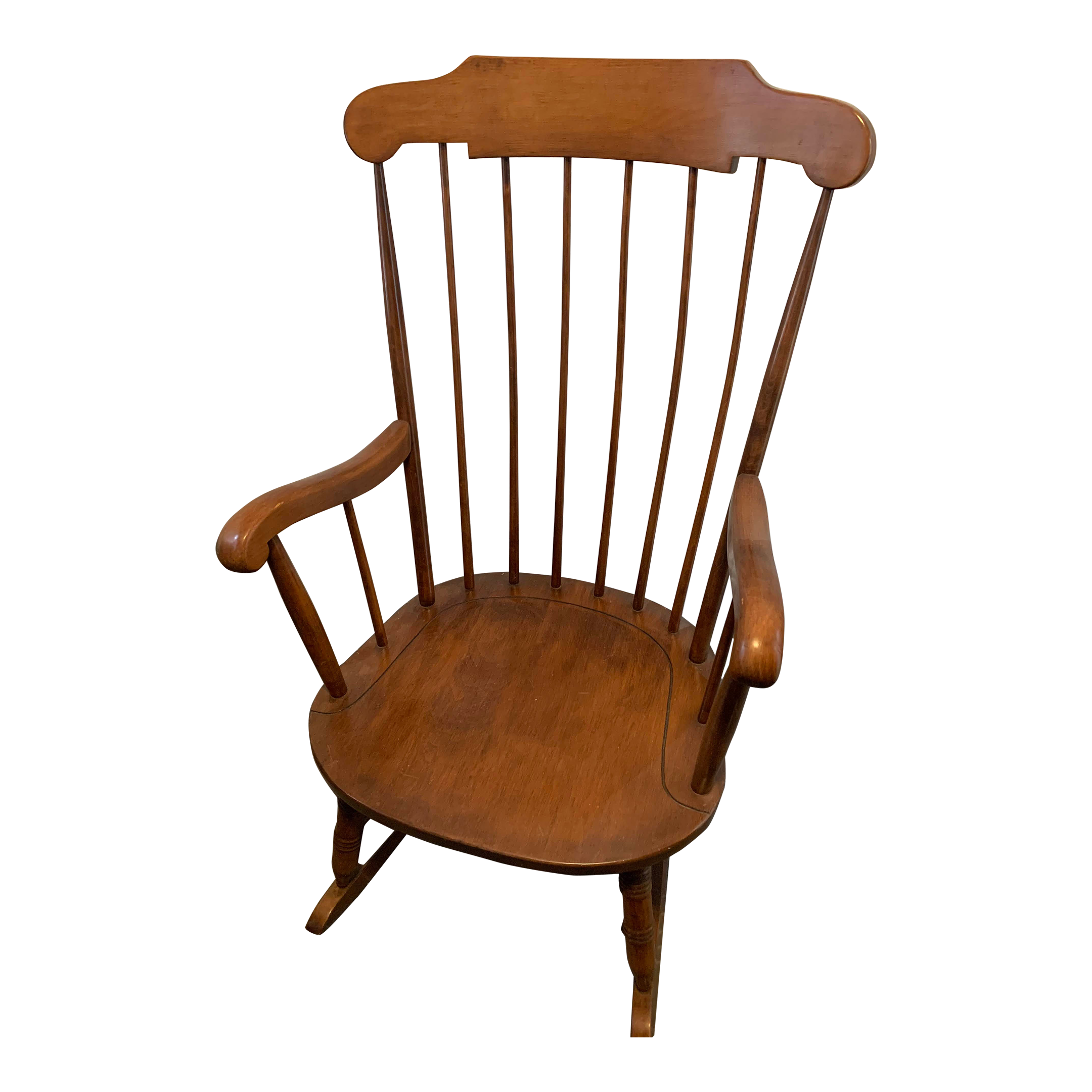 1960s Vintage Boston Rocker Rocking Chair | Chairish