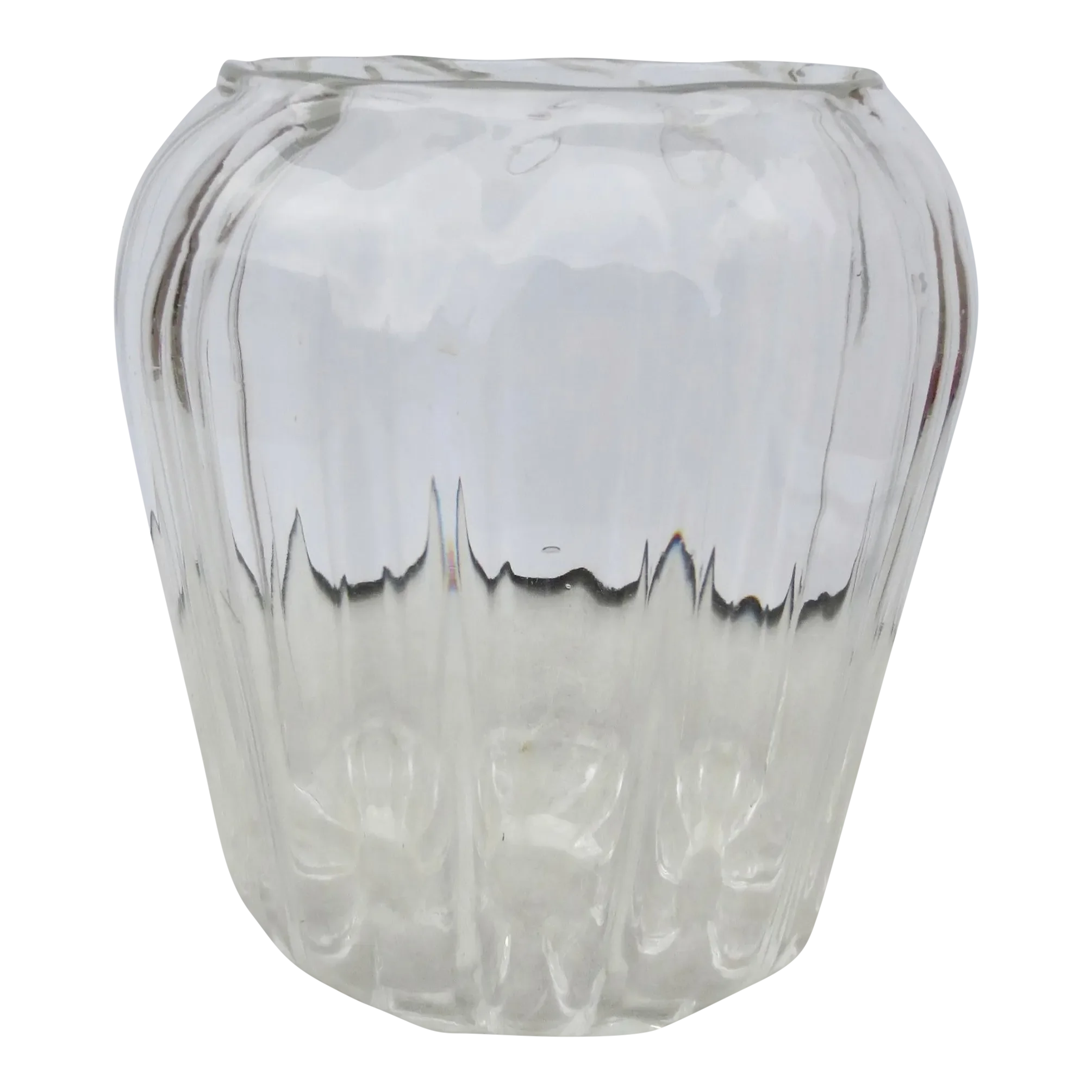 Webb Glass Vase England Circa 40s' | Chairish