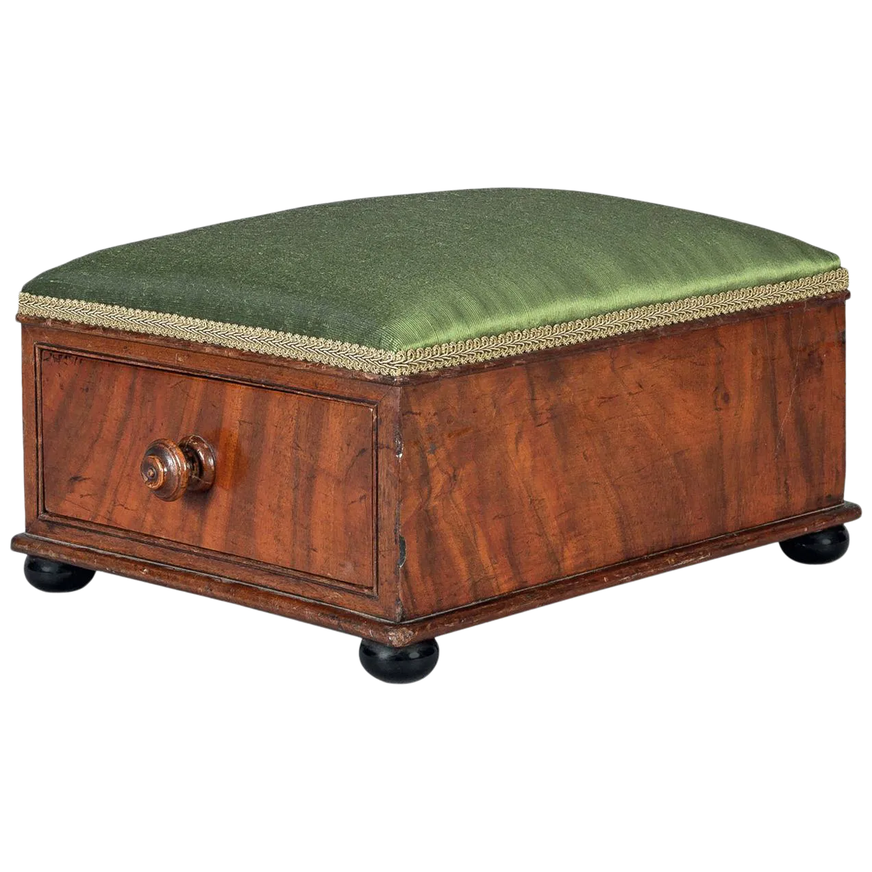 Victorian Mahogany Footstool | Chairish