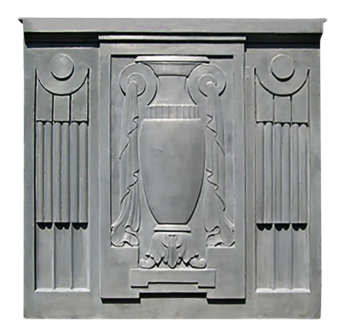 Early 20th Century Art Deco Cast Aluminum Window Spandrel Plaque | Chairish