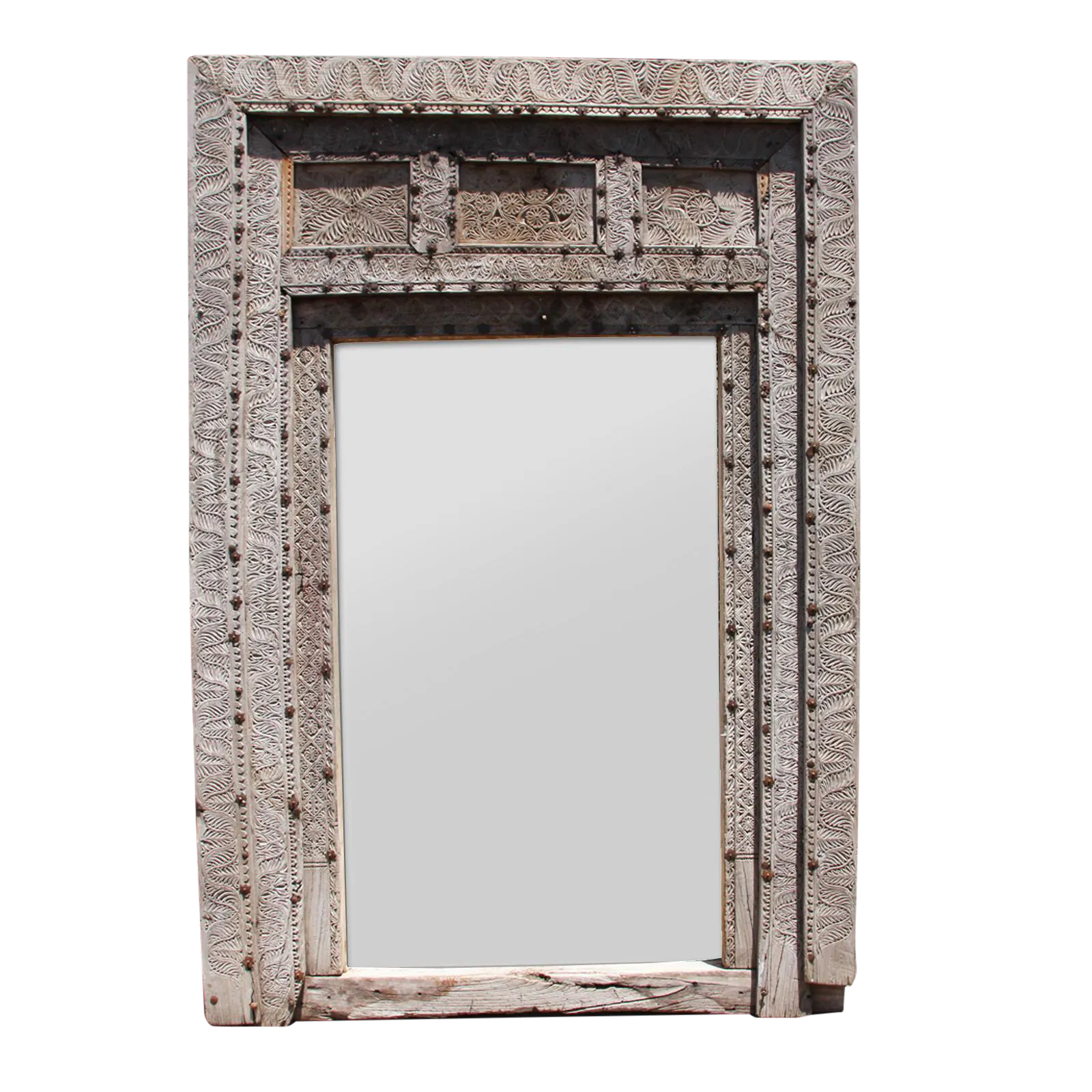 Mogul Carved Doorway Mirror | Chairish