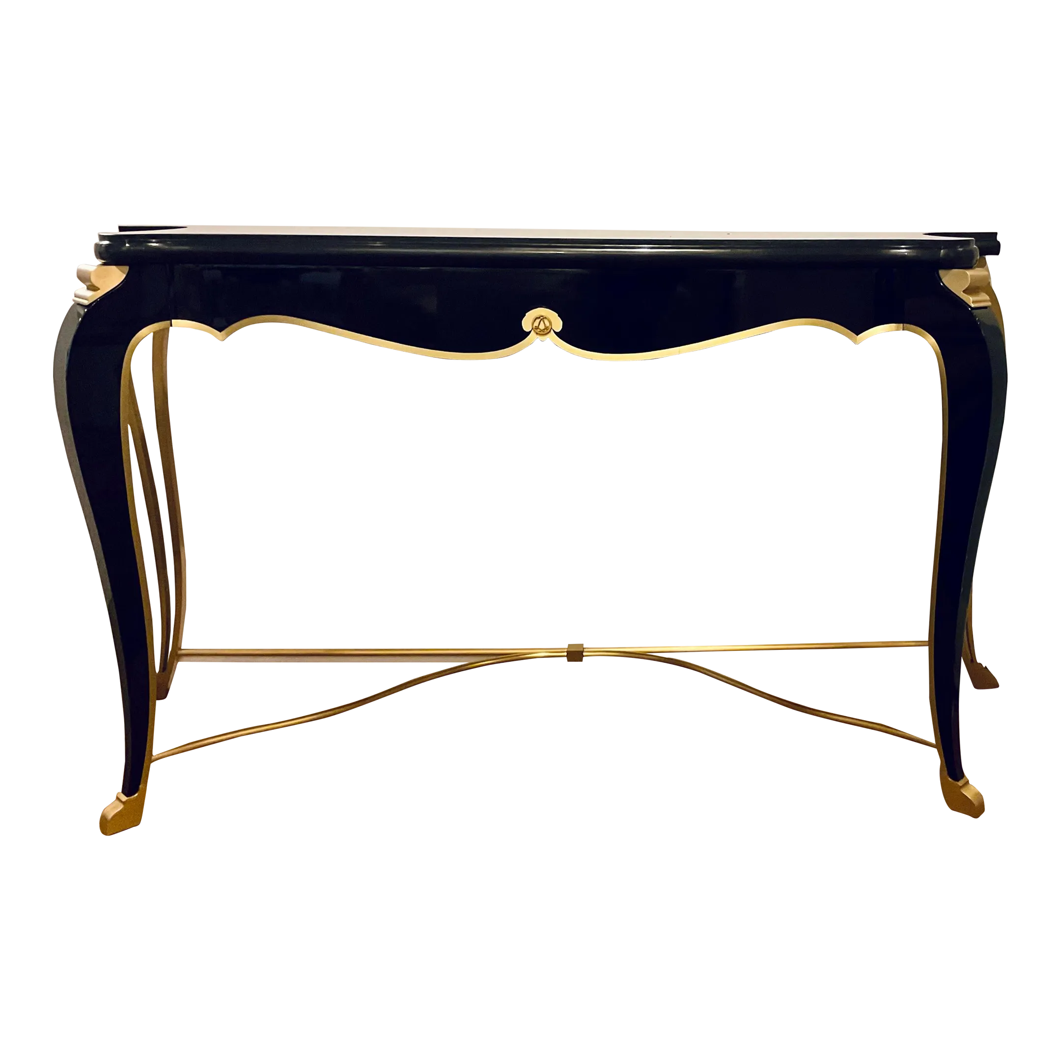 Caracole Signature Modern Art Deco Style Black and Gold Avant-Garde ...
