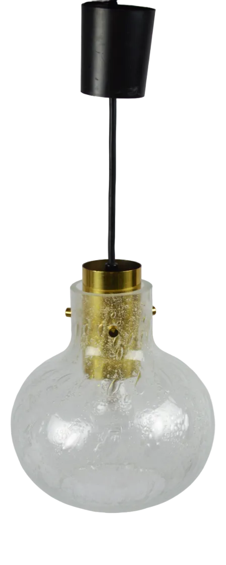 Glass Pendant Lamp, 1970s | Chairish