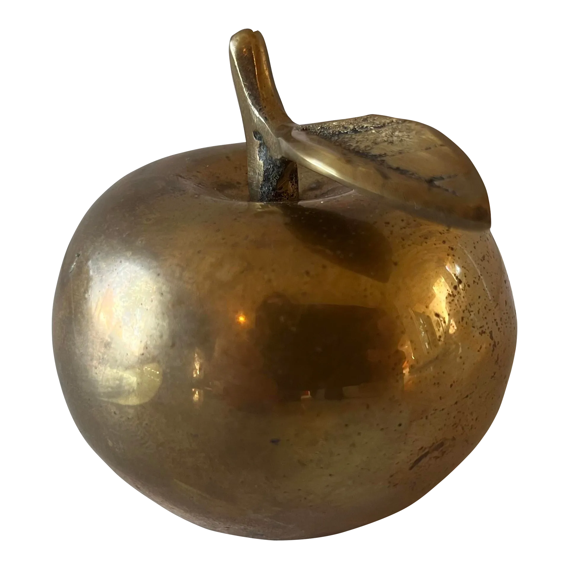 Vintage Brass Apple Bell | Chairish