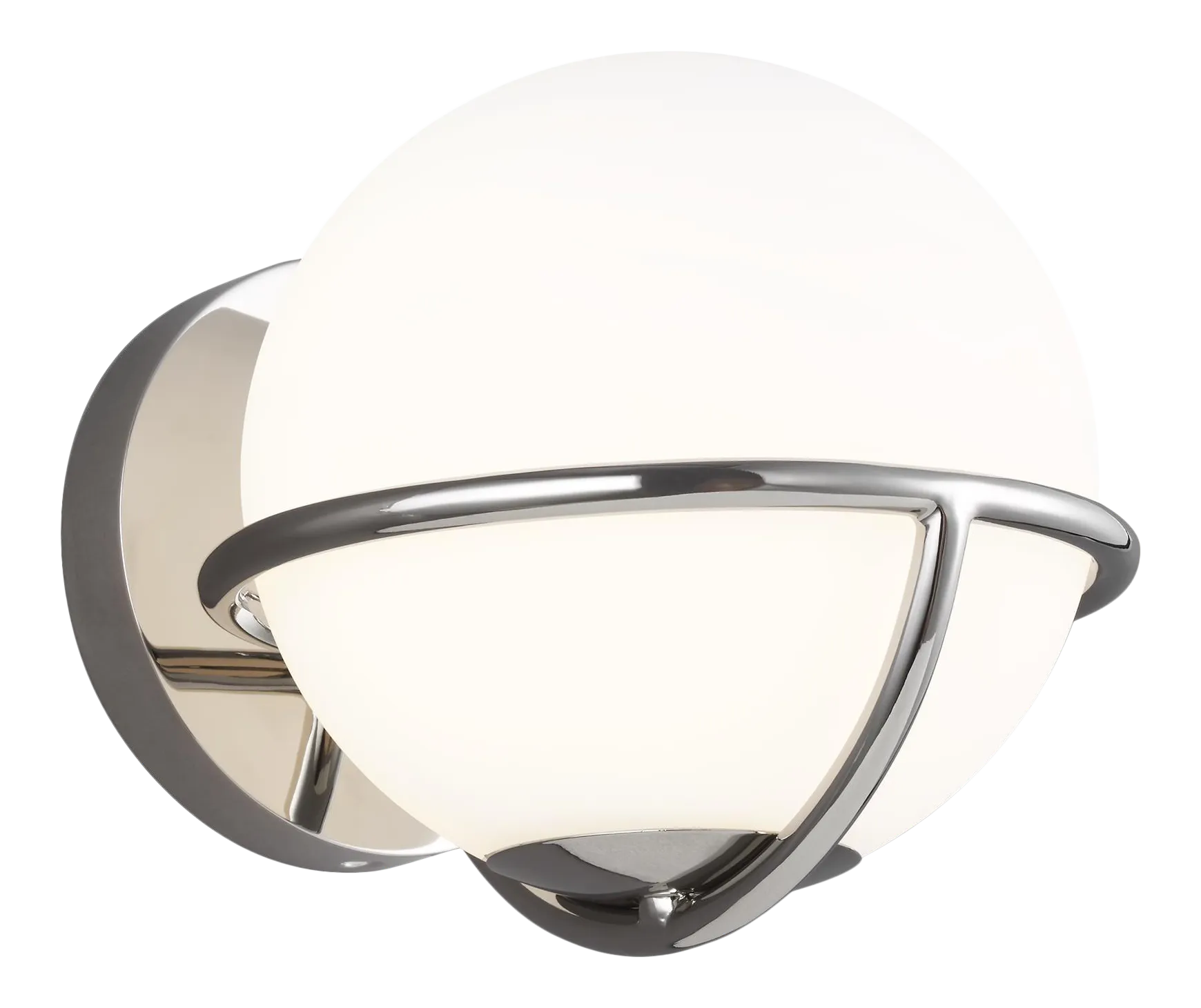 Ellen DeGeneres by Visual Comfort Studio Apollo Sconce, Silver | Chairish