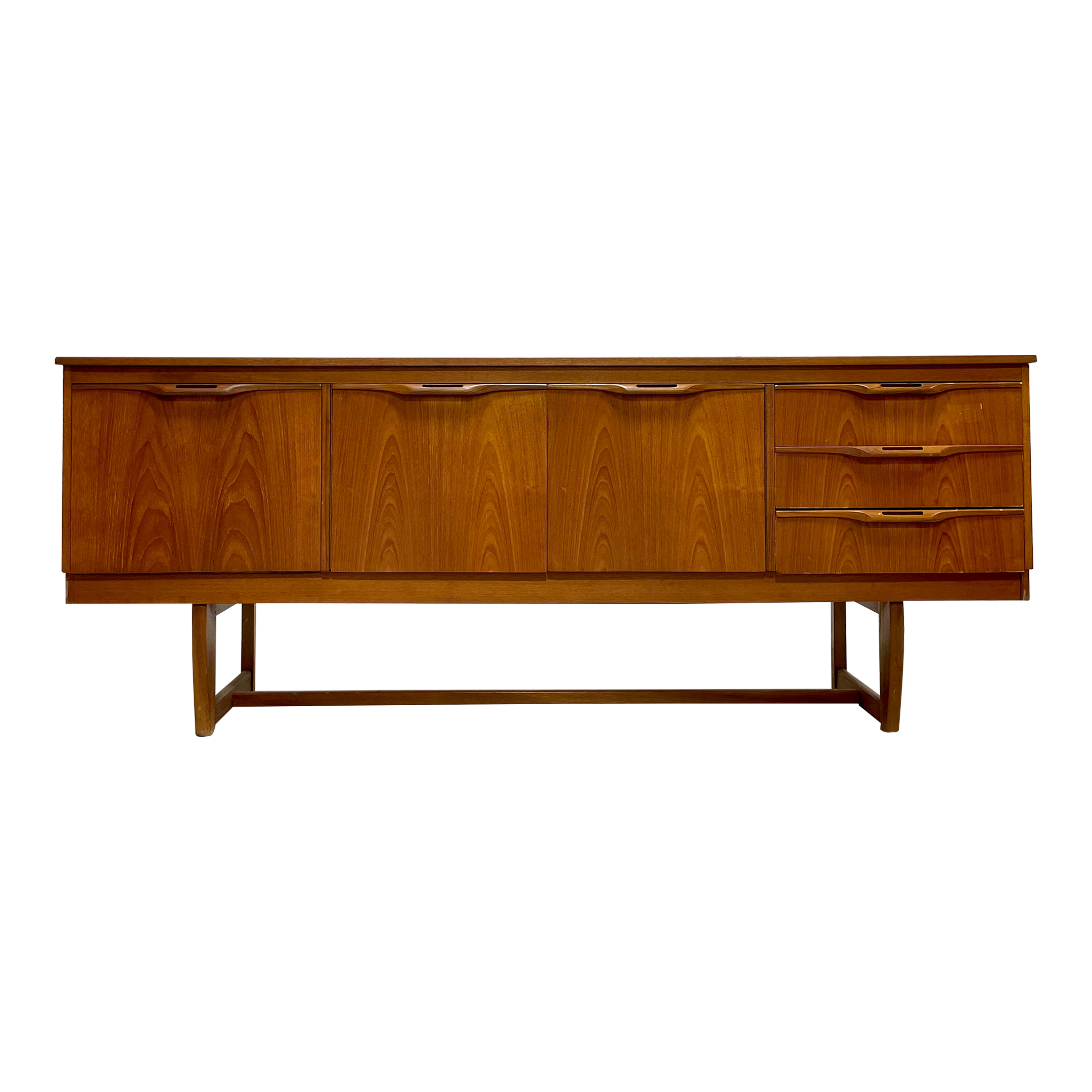Mid Century Modern Danish Teak Credenza / Media Stand by J. Sakol, C. 1960's | Chairish