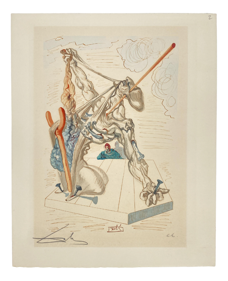 Salvador Dali, The Falsifiers from the Divine Comedy, 1960s, Woodcut ...