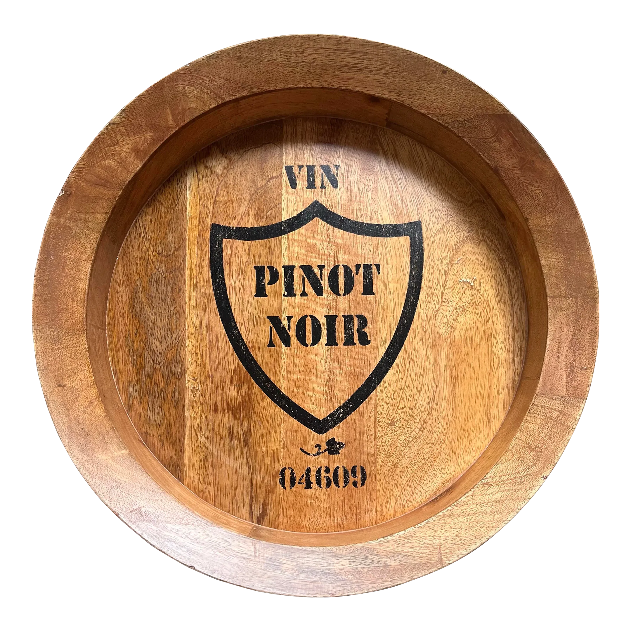 Ballard Designs Pinot Noir Small Wine Barrel Wall Plaque Tray | Chairish