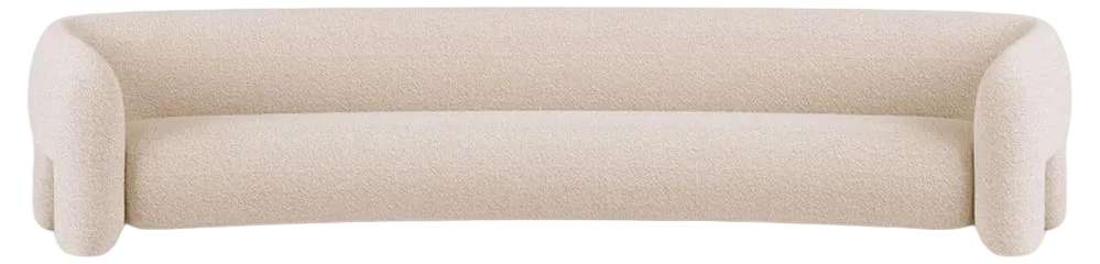 Large Bold Curved Sofa by Mohdern | Chairish