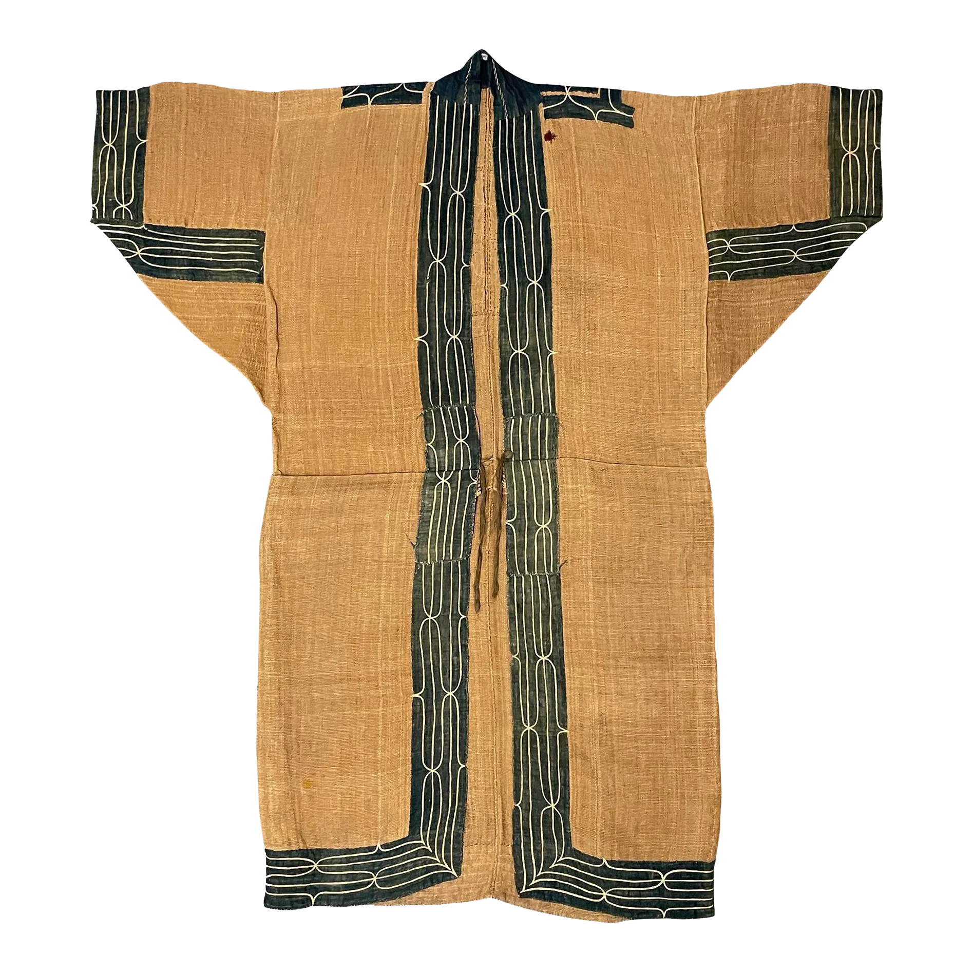 19th Century Ainu Attus Robe on Custom Wall Mount | Chairish