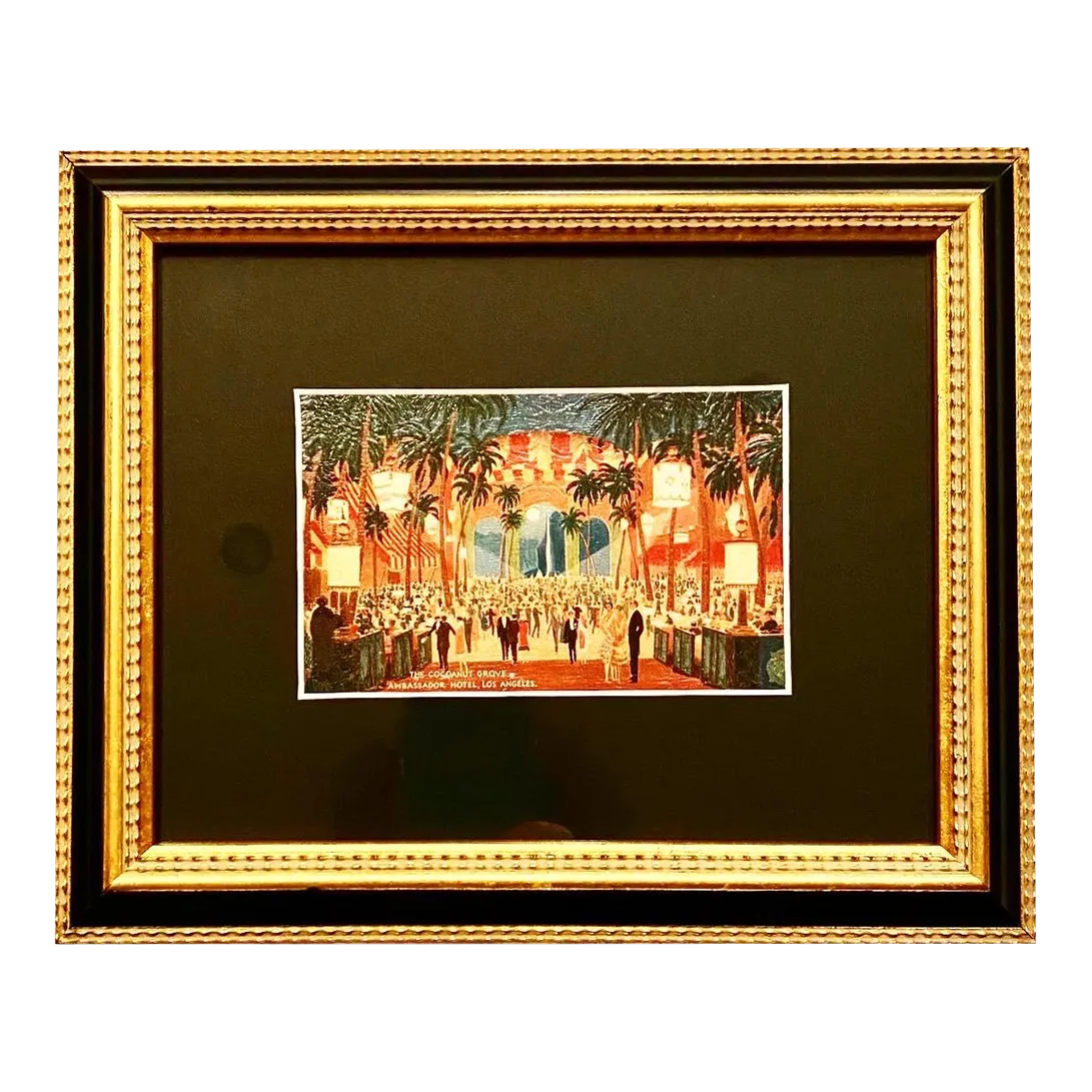 The Cocoanut Grove Nightclub Ambassador Hotel Los Angeles Framed ...