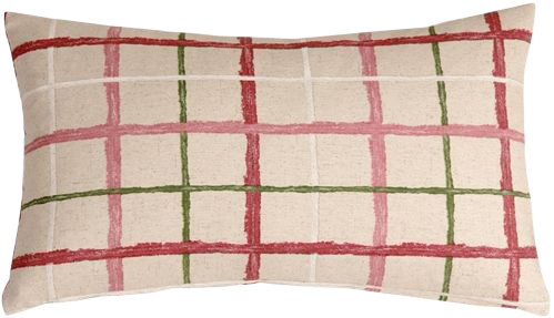 Albany Checks 12x20 Throw Pillow | Chairish