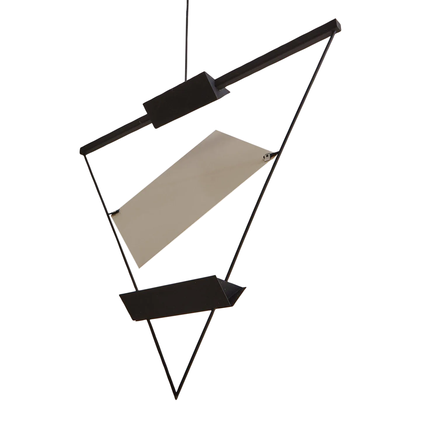 Triangular Suspension Pendant by Mario Botta for Artemide, Italy 1980s ...