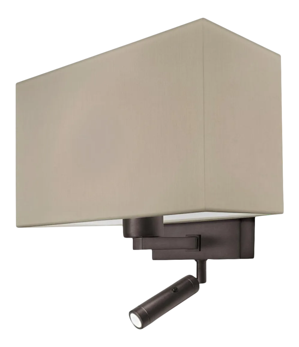 Black Bronze Led Focus Reading Light With Shade | Chairish