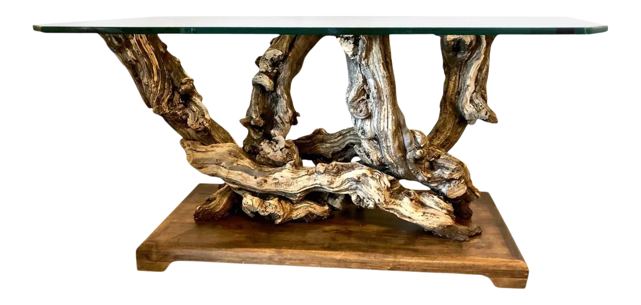 Root Table or Console, Coastal Style | Chairish