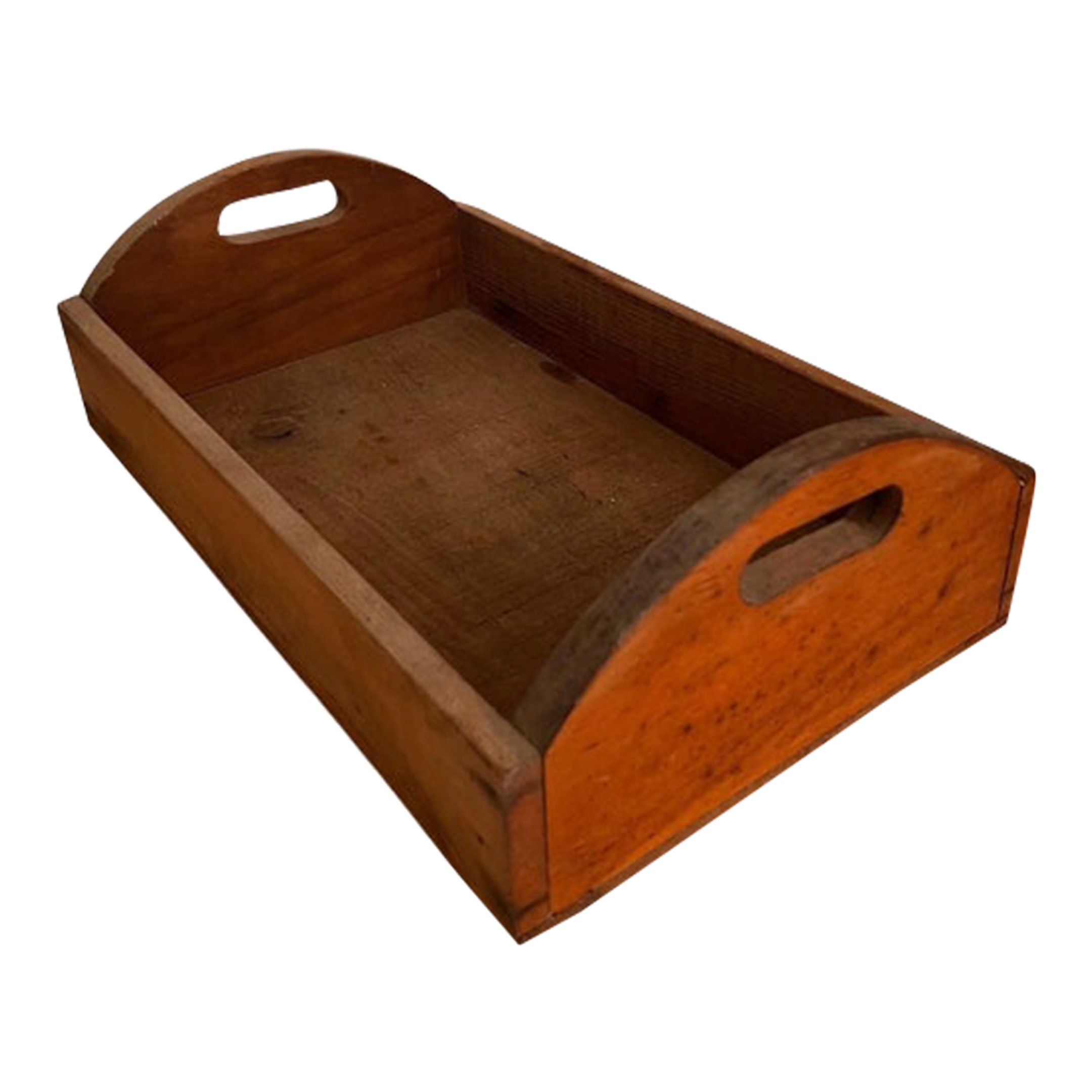 Mid 20th Century Handmade Wood Carrying Tray | Chairish