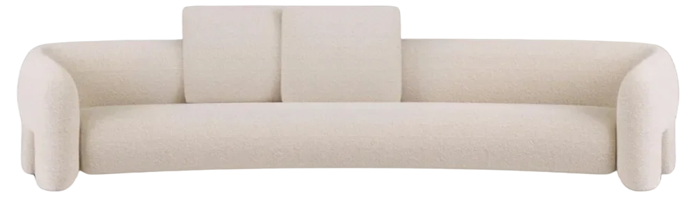 Bold Curved Sofa by Mohdern | Chairish