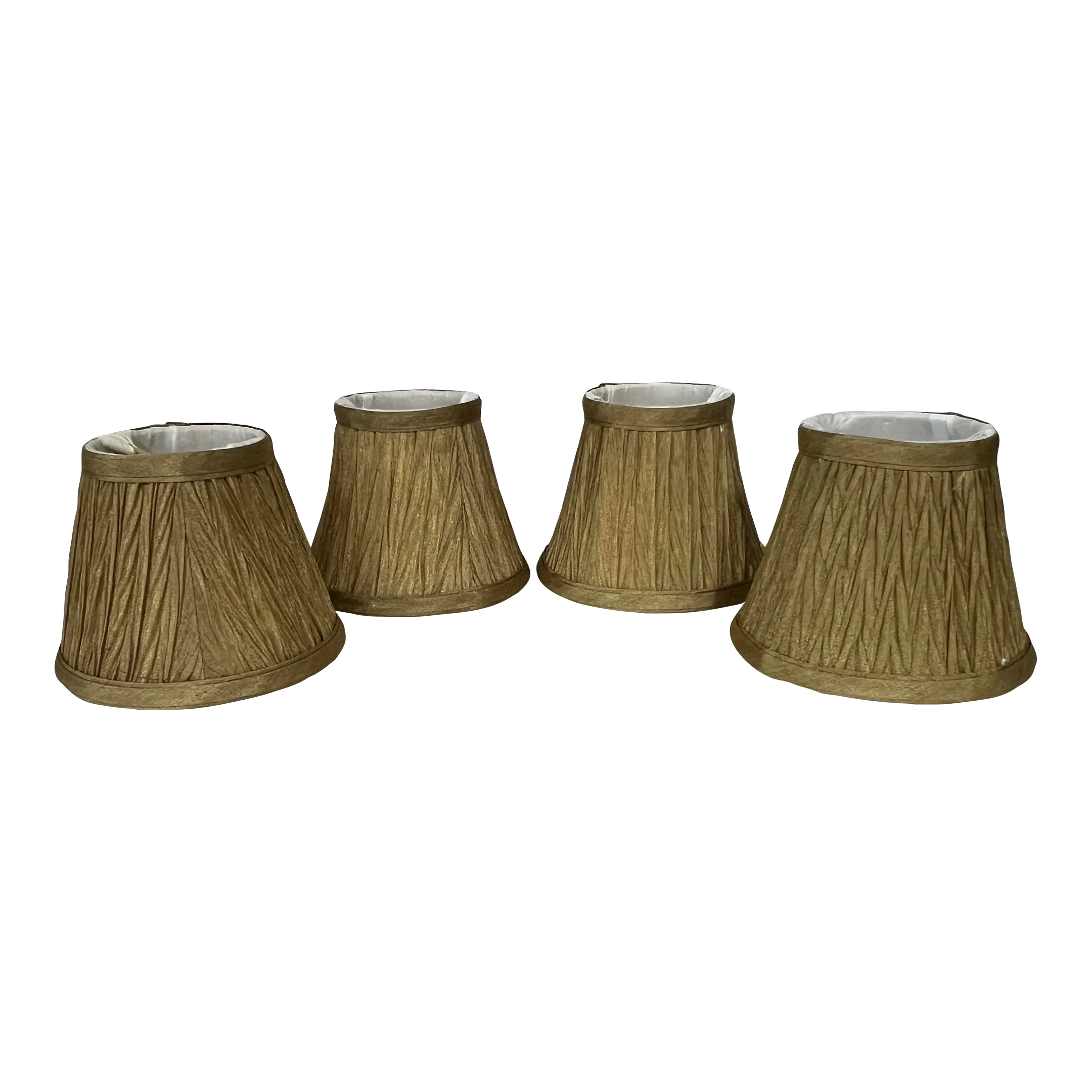 Pleated Mini Shades for Candlestick and Chandelier Lighting - Set of 4 ...