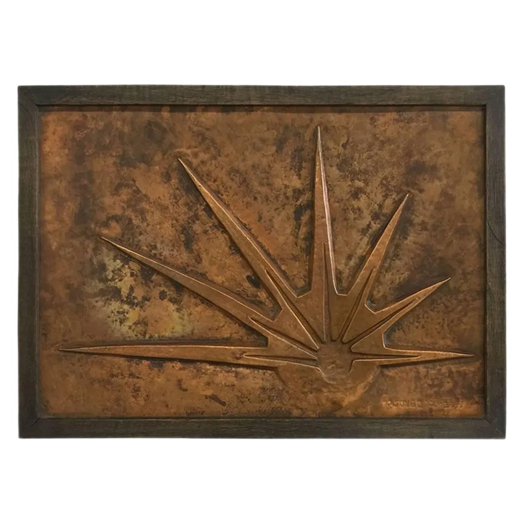 Kasongo Kamba, Light in a Light, 1977, African Art, Relief in Brass ...