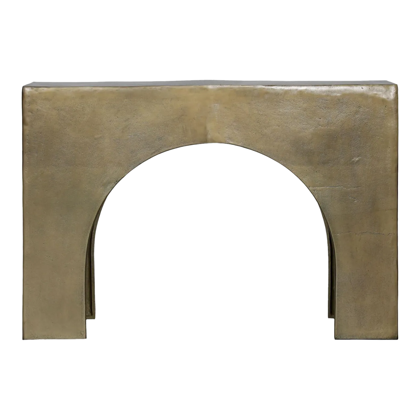 Brass Finish Arch Console Table | Chairish