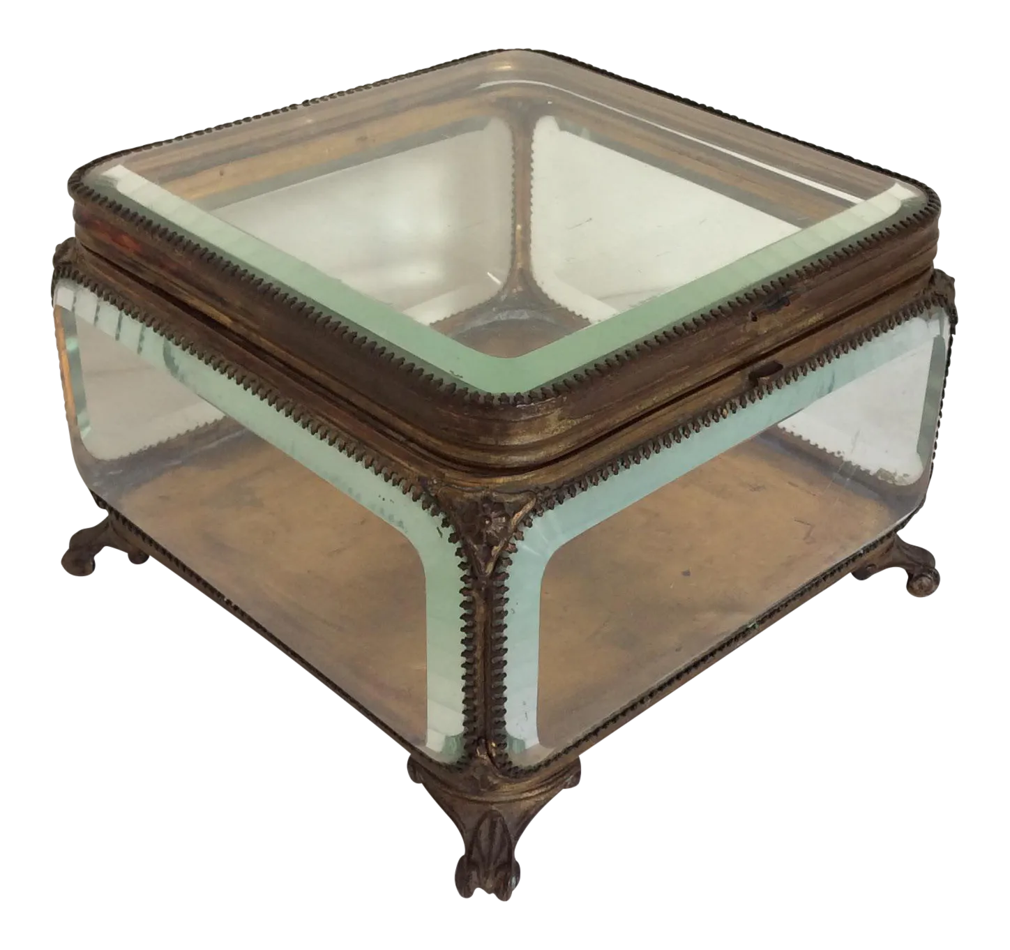 Metal Mounted Glass Box | Chairish