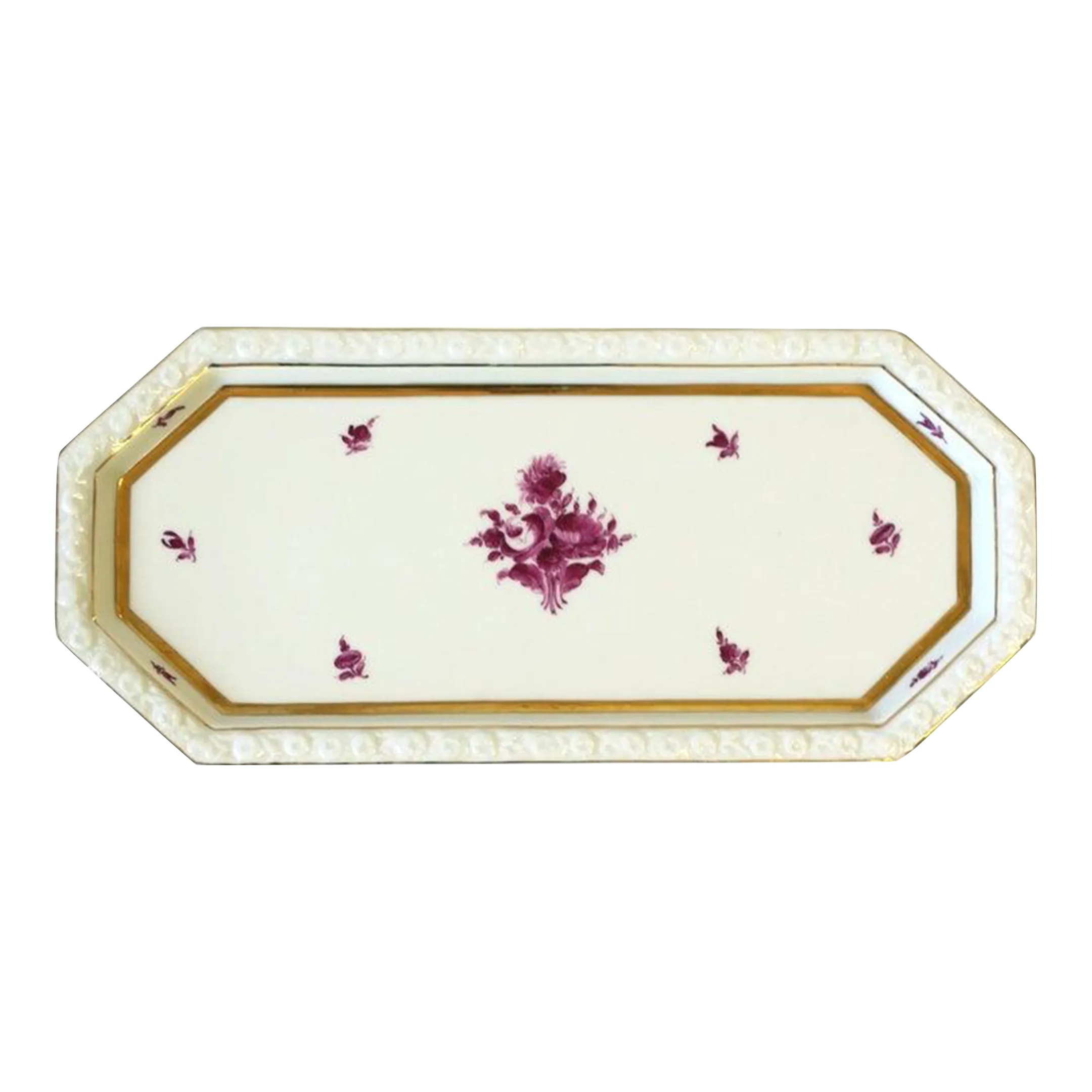 German White Porcelain Serving or Vanity Tray by Rosenthal | Chairish
