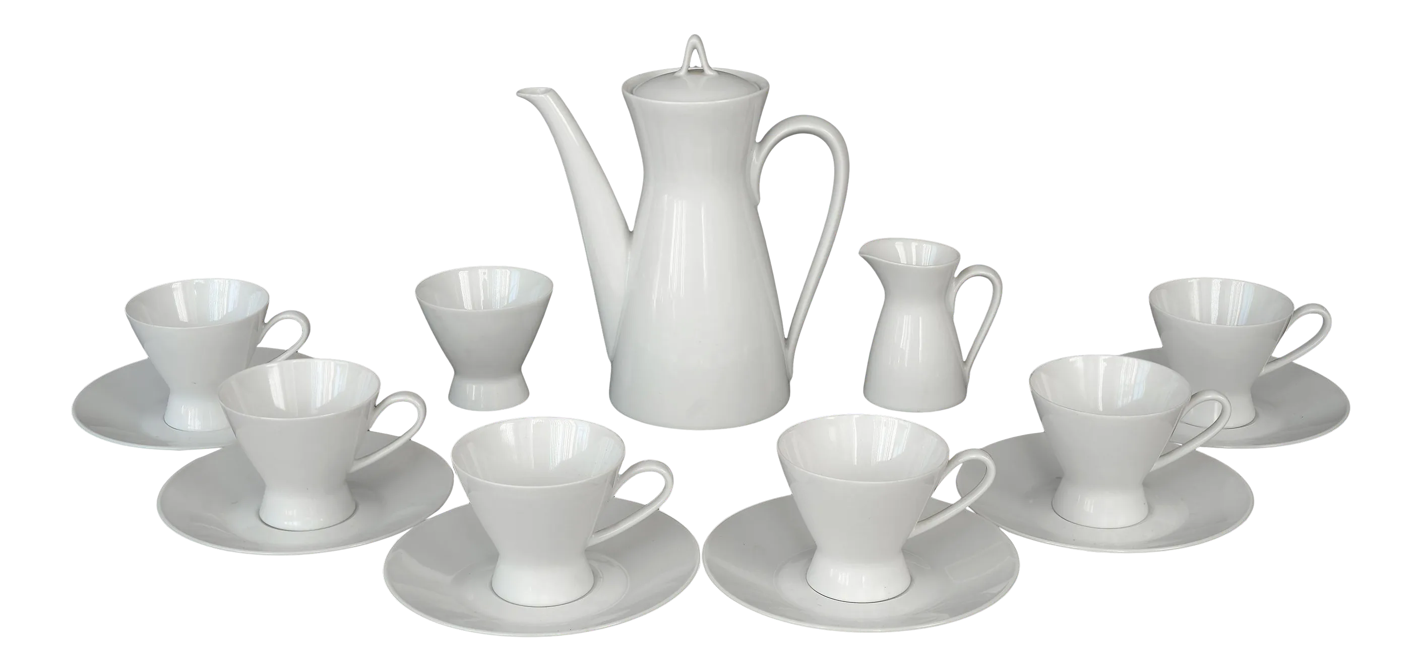 Mid Century Modern Rosenthal Continental Tea Set - 16 Pieces | Chairish