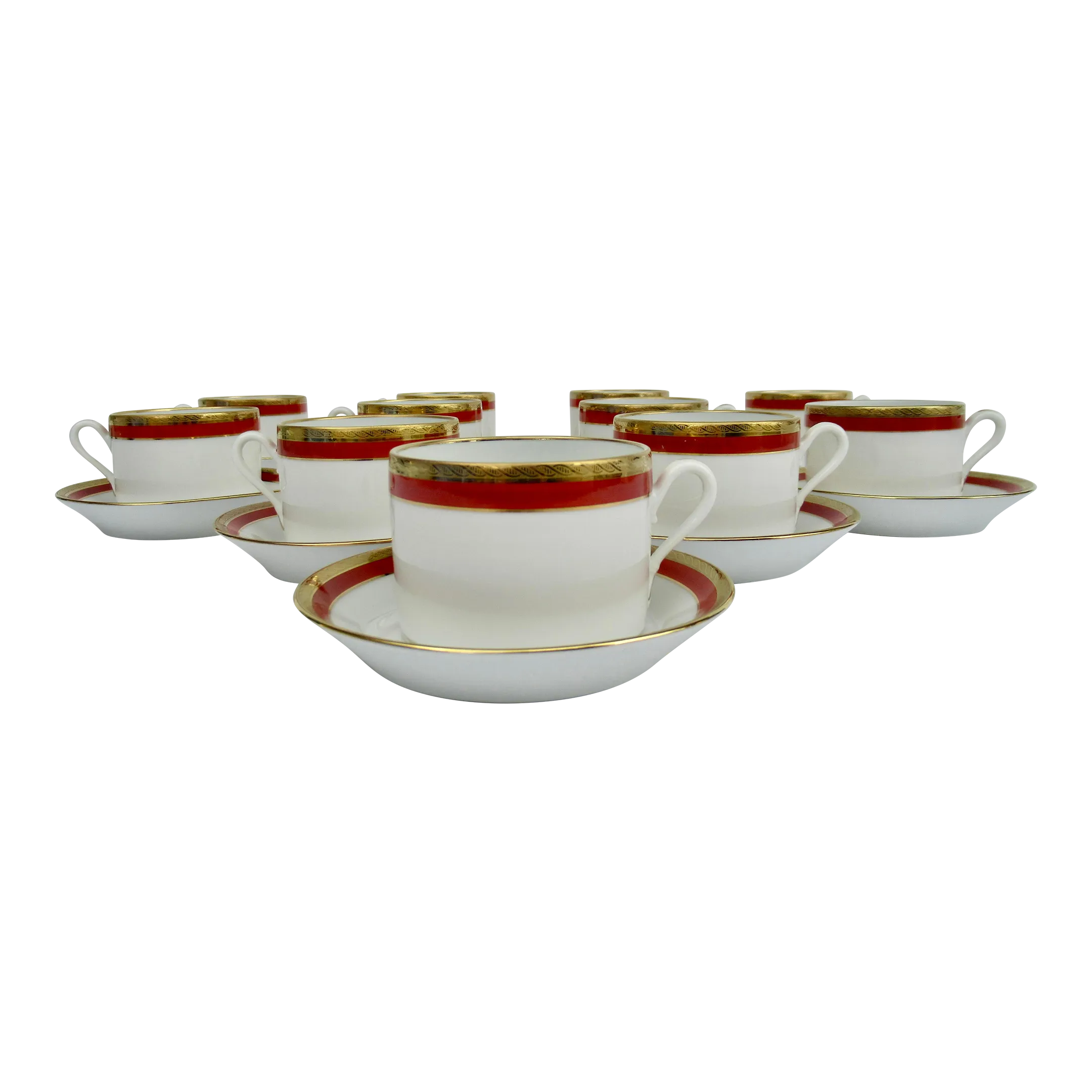 Vintage C.1950's Italian Porcelain Richard Ginori Set of 11 Russet ...