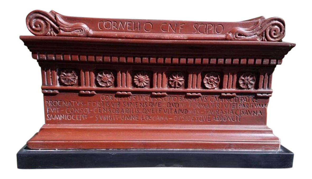 19th Century Italian Grand Tour Marmo Rosso Model of the Tomb of Scipio ...