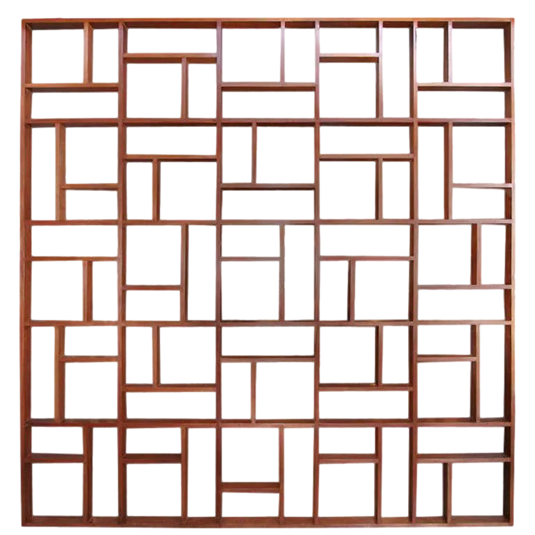 Adesso Imports Mid-Century Modern Geometric Room Divider | Chairish