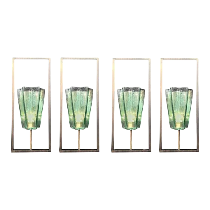 21st Century Limited Edition Italian Emerald Green Sconces - Set of 4 ...
