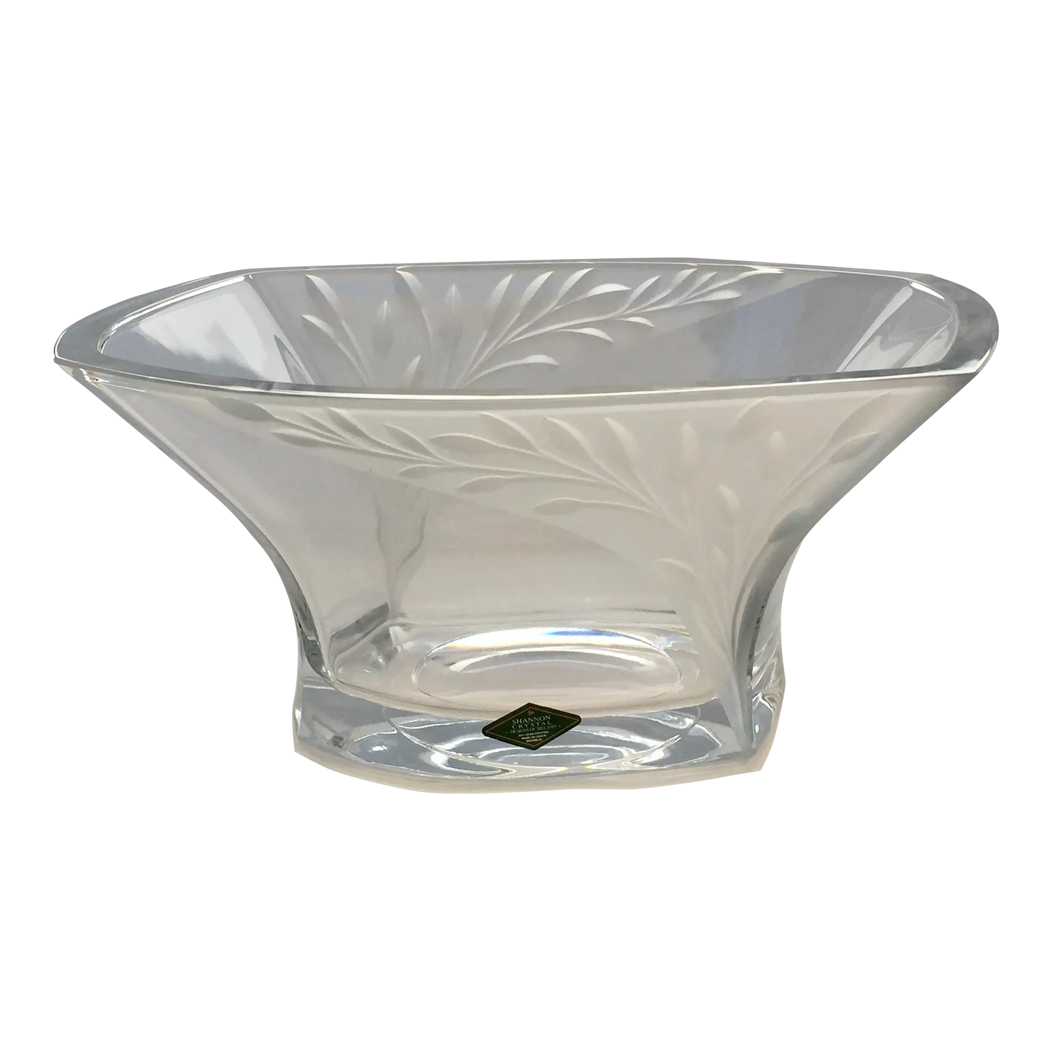 1990s Shannon Lead Crystal Display Bowl | Chairish
