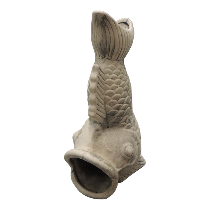 Free Standing Cast Concrete Garden Dolphin Sculpture | Chairish