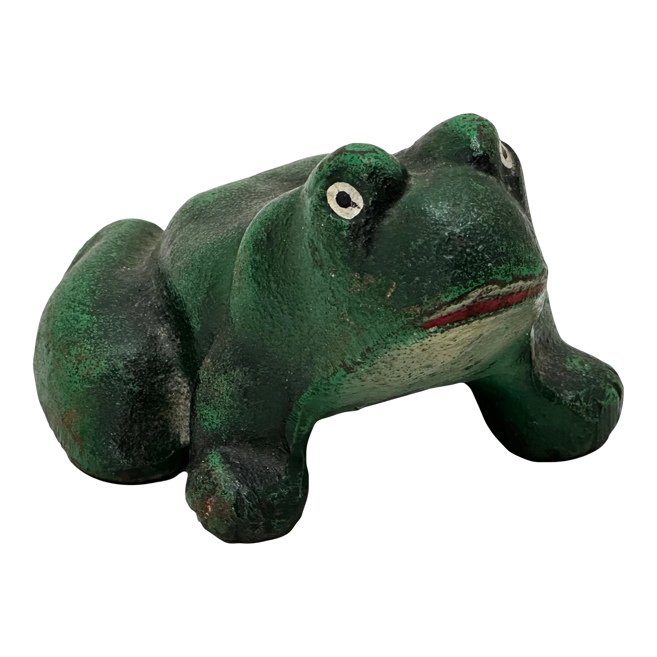 Antique American Life Size Figurative Frog - Bullfrog Cast Iron ...