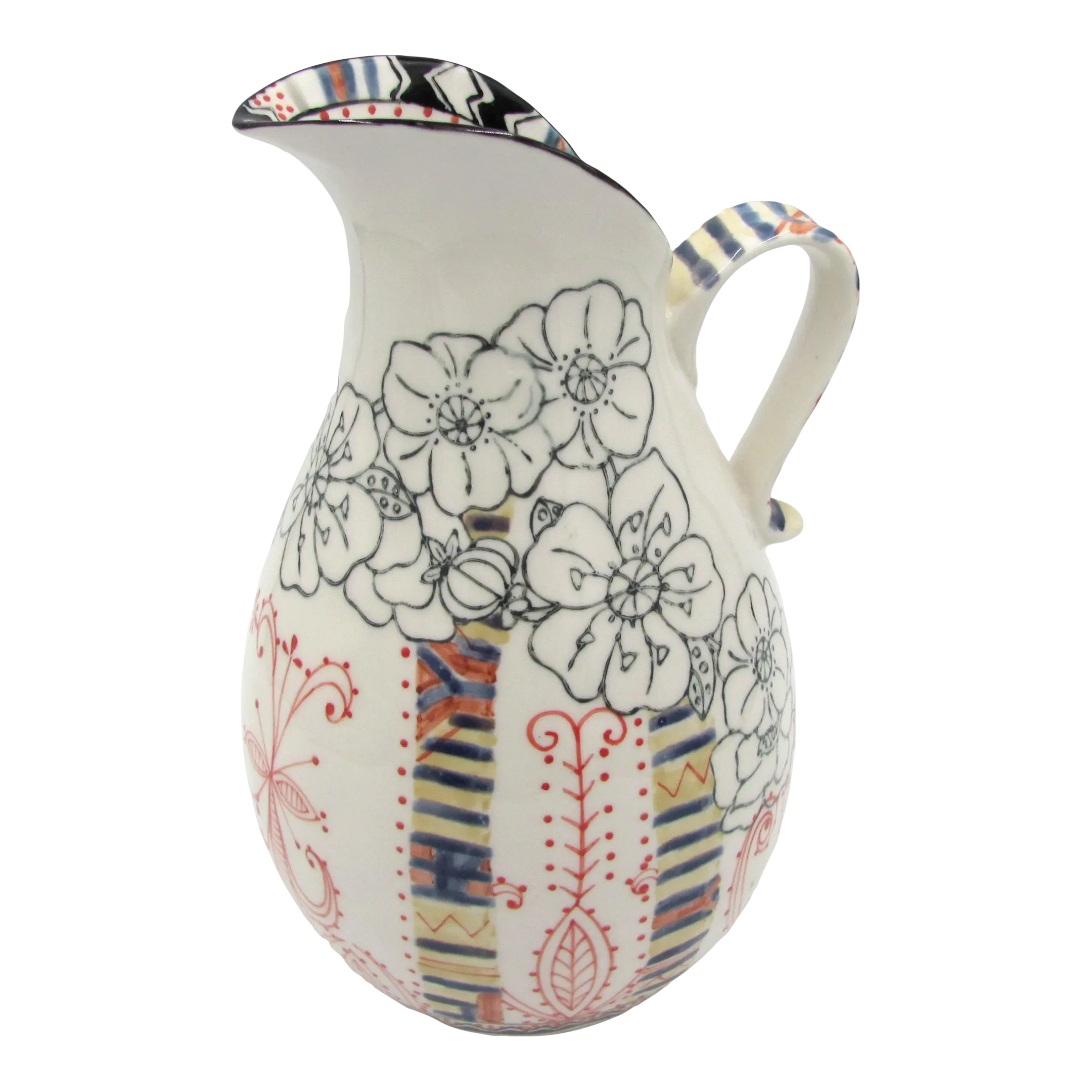 3 Qt Anthropologie Mehndi Henna Tribal Sketch Floral Illustration ...