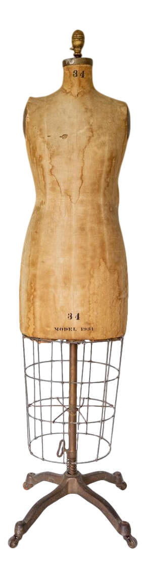 1920's Distressed Dressmakers Dress Form | Chairish