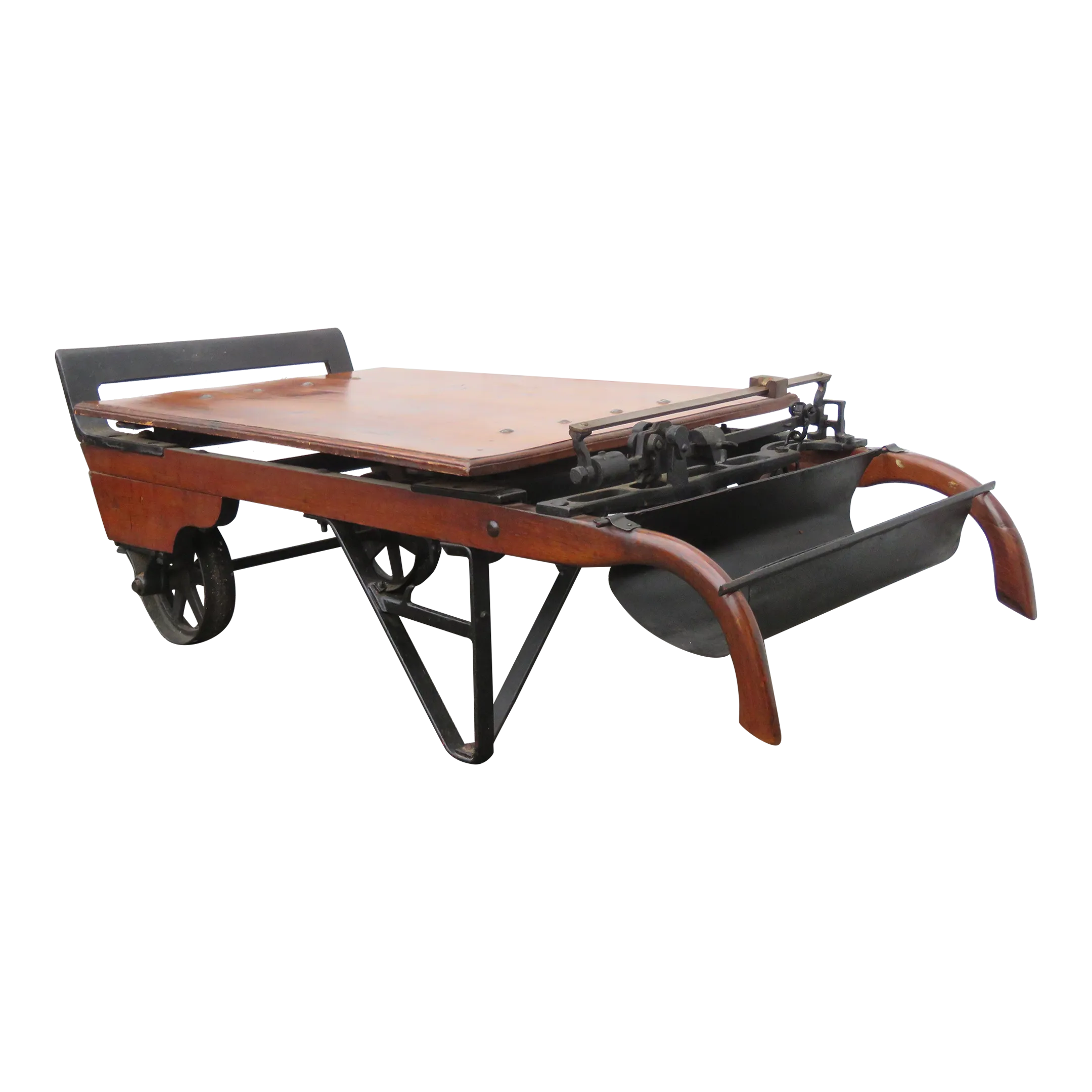 Farm Platform Renfrew Grain Scale Industrial Hand Truck Coffee Table ...