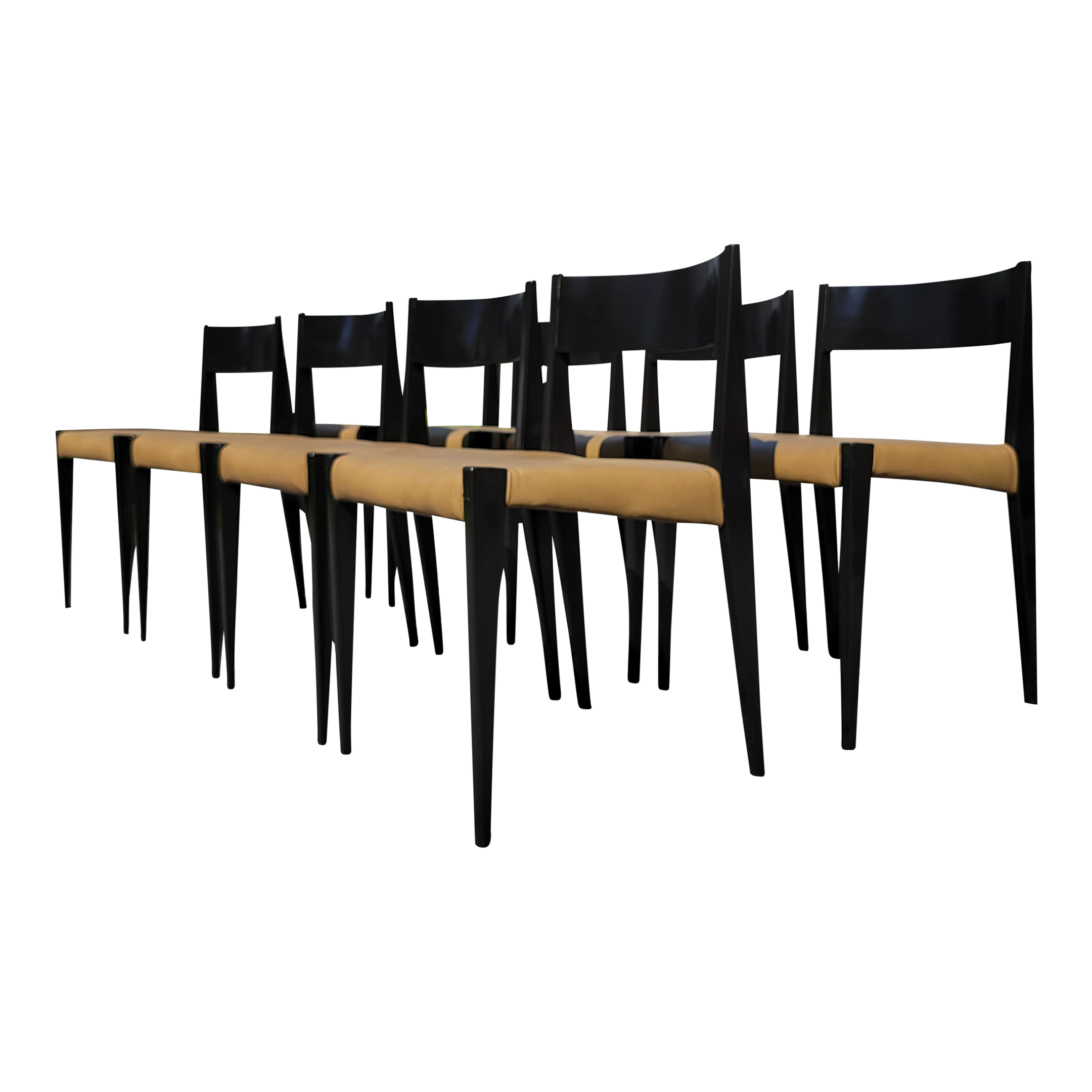 1960s Set of 8 Danish Mid-Century Modern Pia Chairs by Poul Cadovius ...