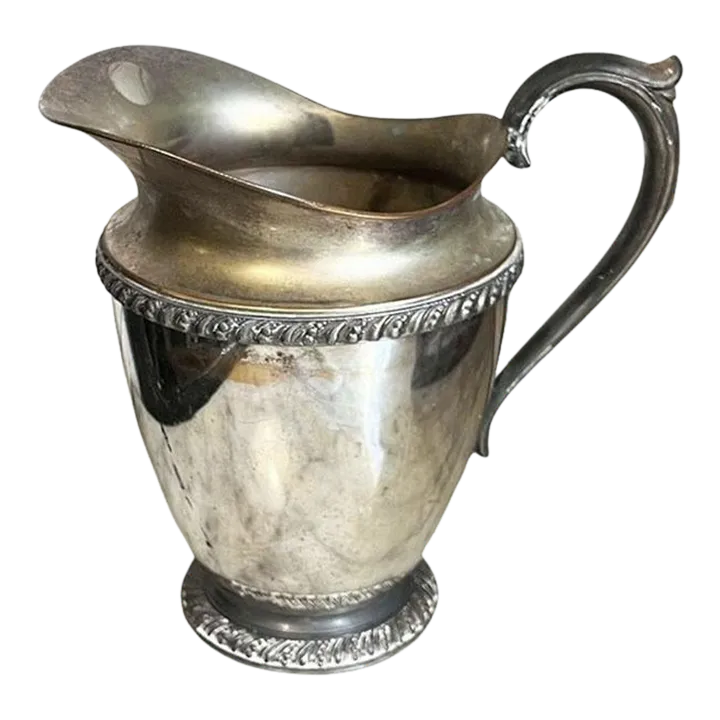 Vintage Avon Wm Rogers Silver Plate and Copper Water Pitcher 3617 ...