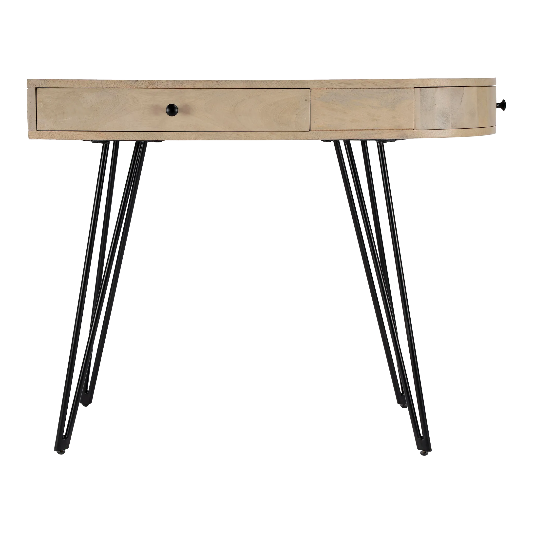 Sebastopol Reversible 2 Drawer Writing Desk, Natural | Chairish