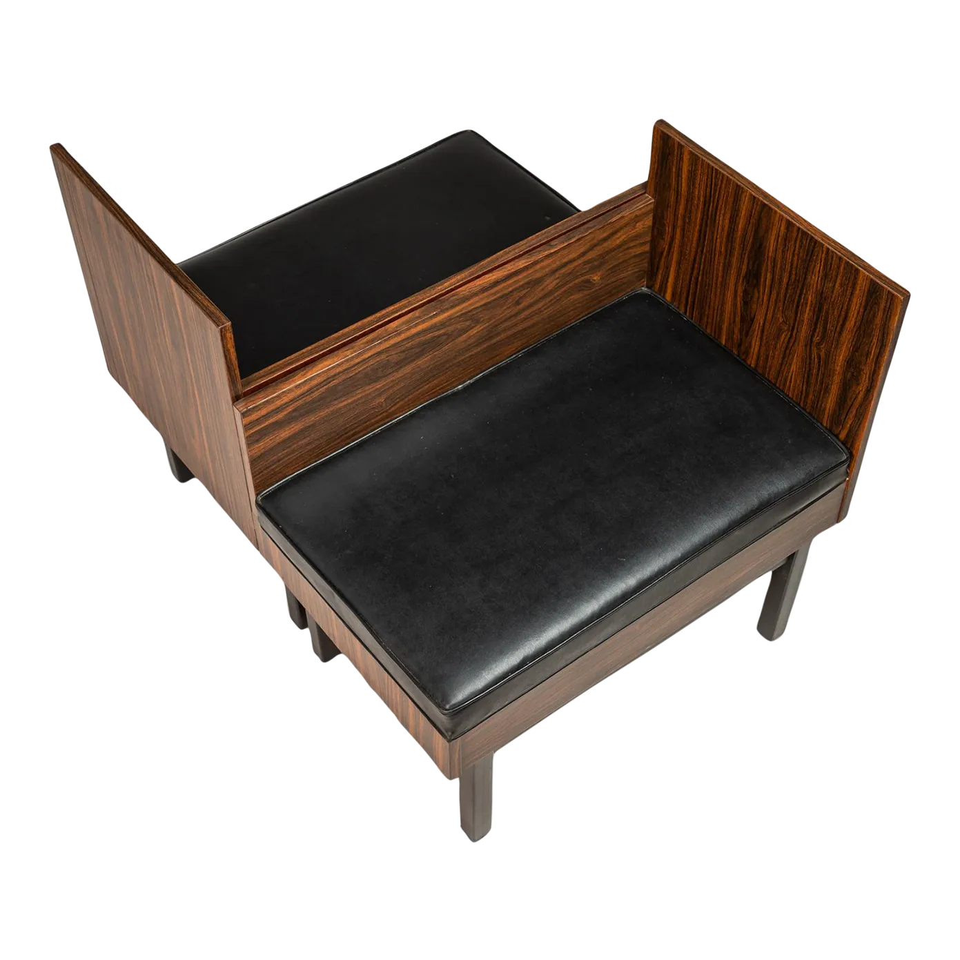 1950s Early Mid Century Modern Modular Benches in Rosewood Laminate ...