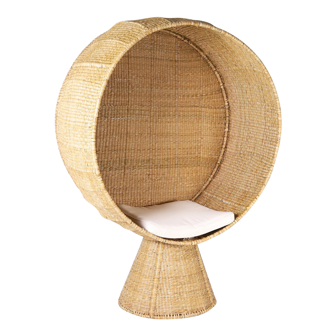 Large Scale Wicker Chair From the Fs Flores Collection | Chairish