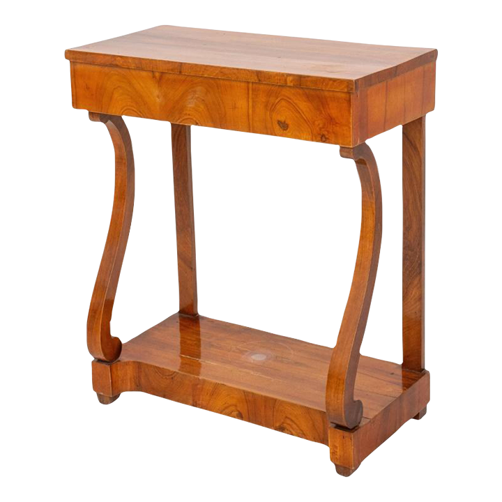 Biedermeier Cherry Wood Console Table | Chairish