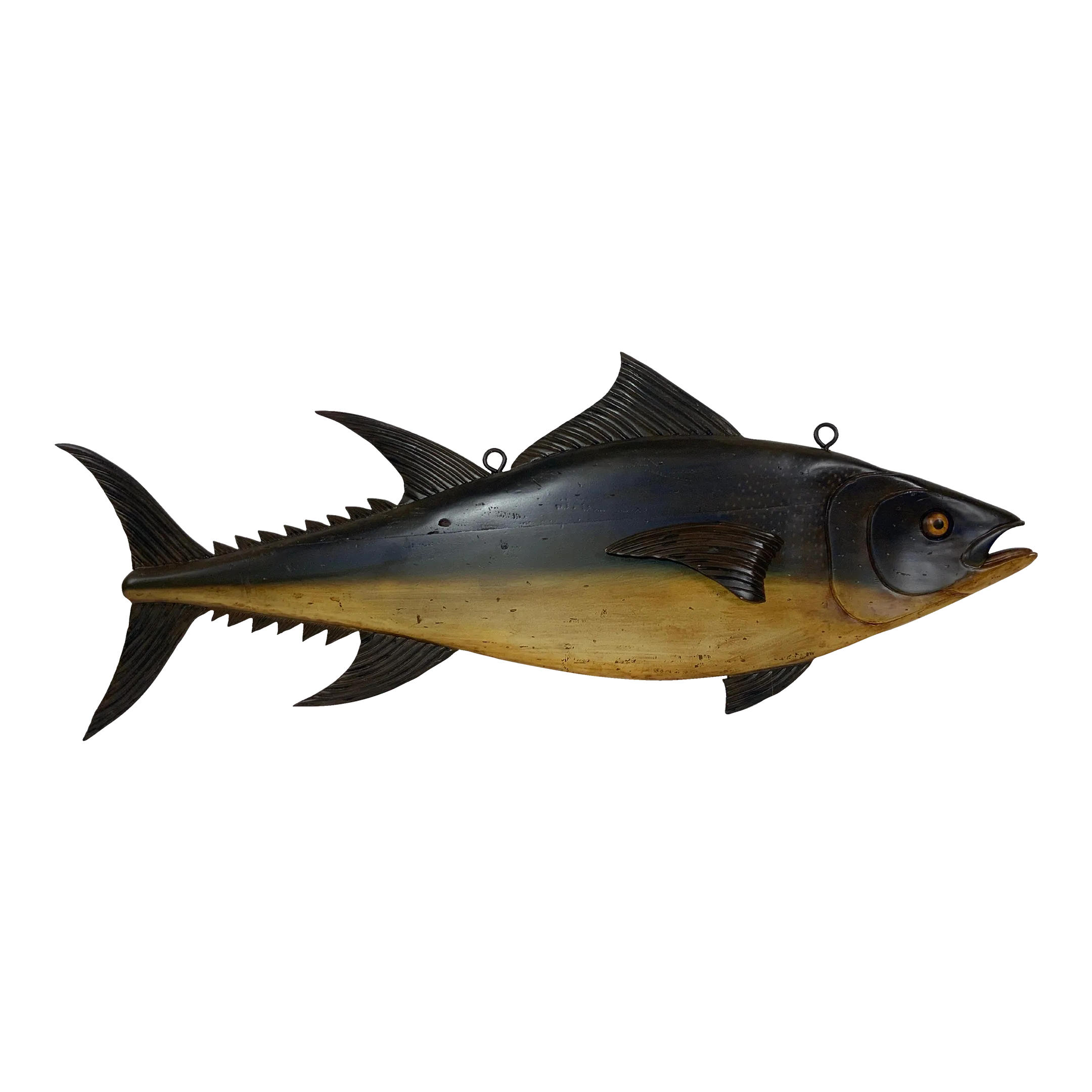 Carved and Painted Tuna Fish Trade Sign | Chairish